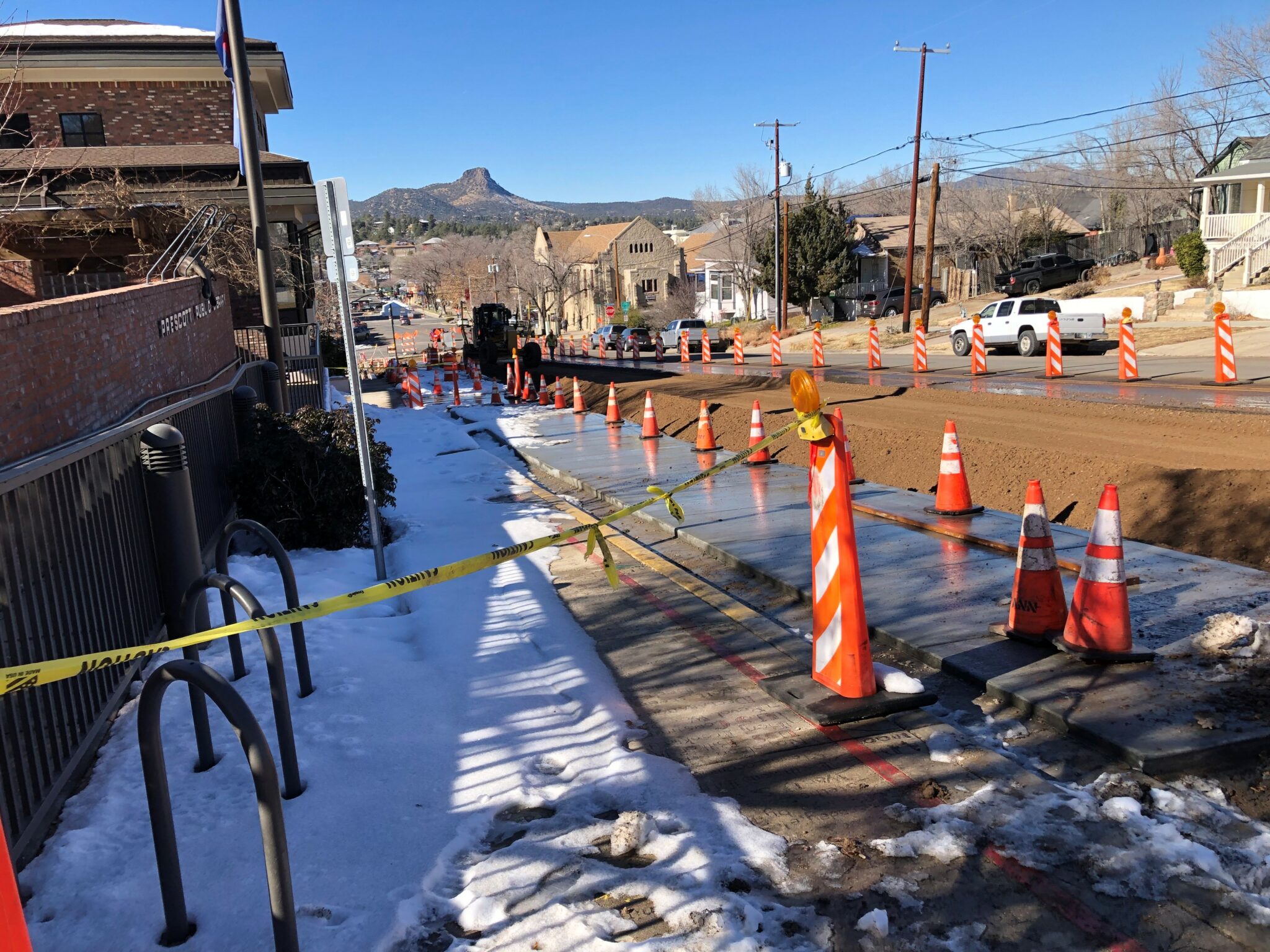 Library Sidewalk Project – Prescott Public Library